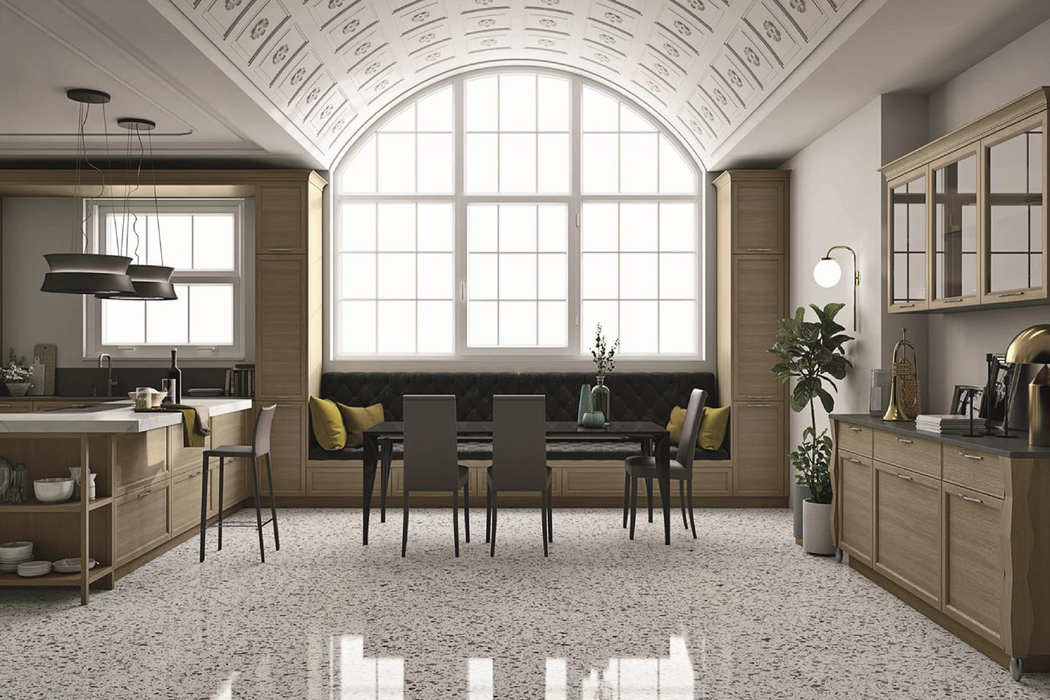 Doimo Cucine kitchen designs in India - The Tiles of India