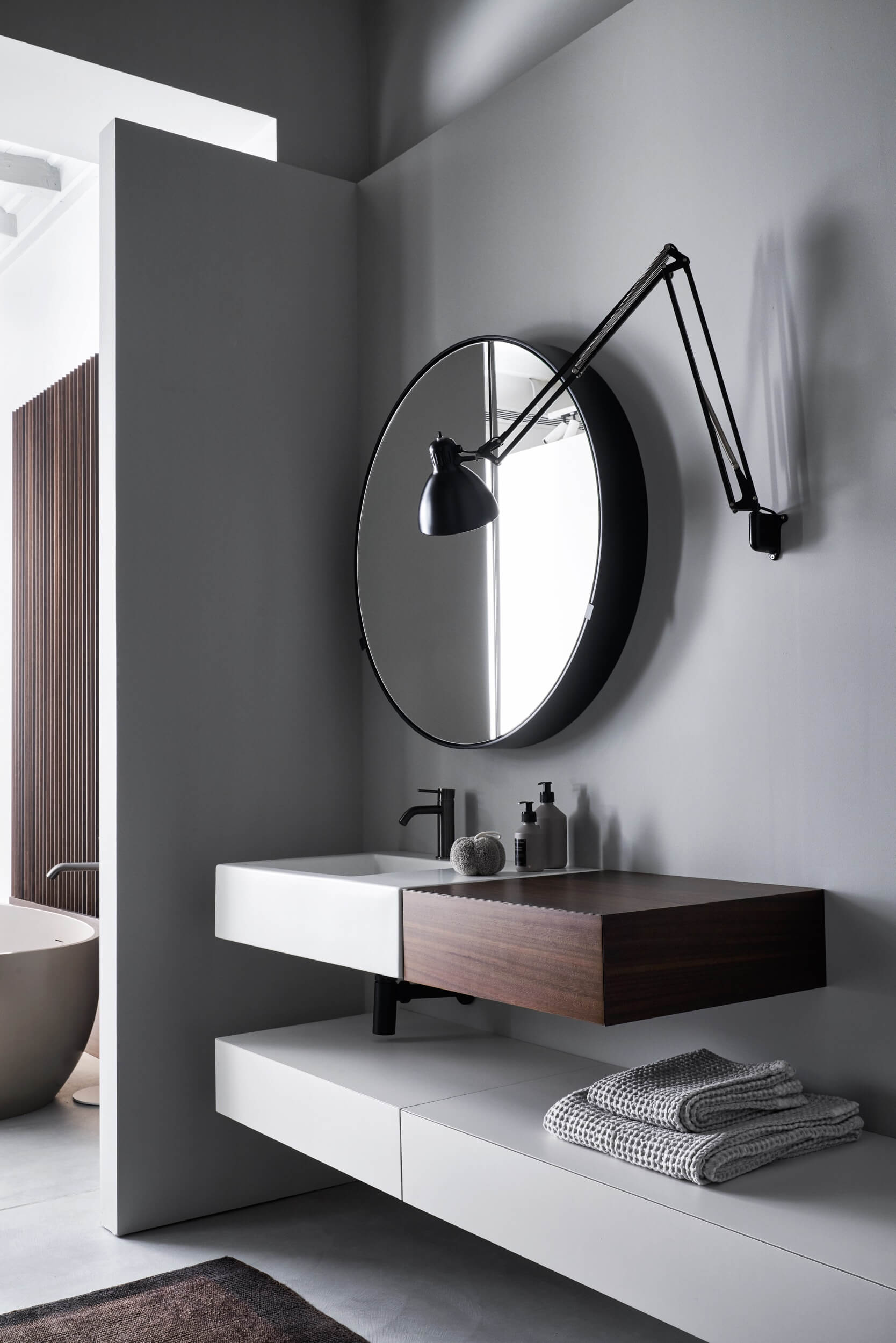 Modular bathroom and washbasin design - The Tiles of India