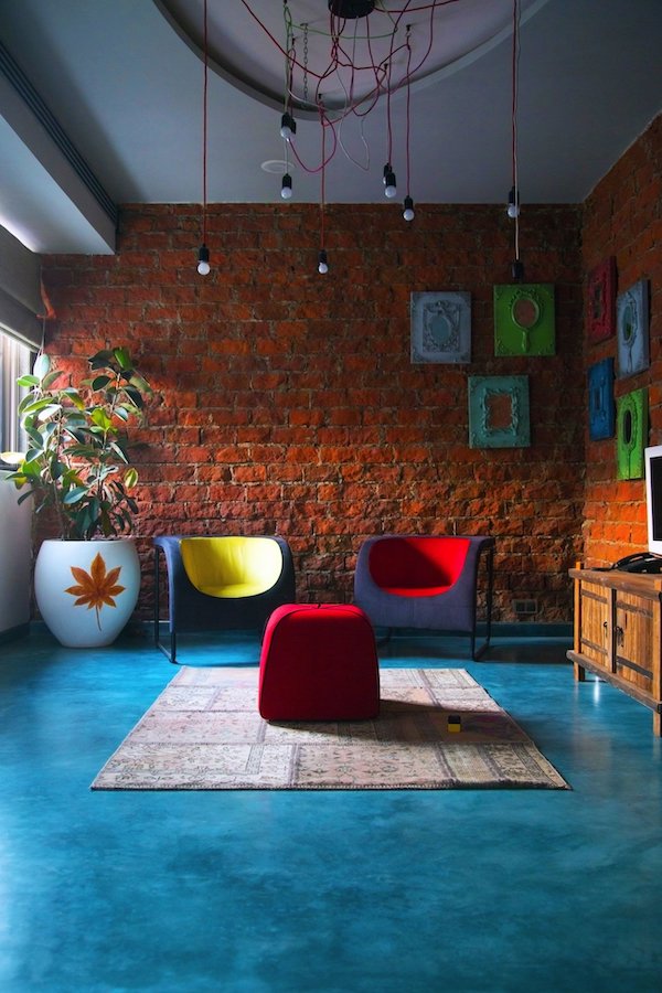 Modern rustic theme house by Crafted Spaces - The Tiles of India